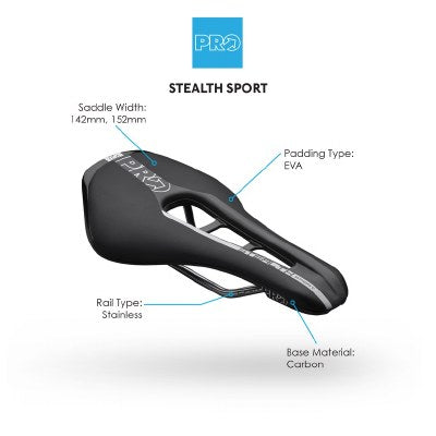 PRO Stealth Sports Saddle 142 – Silent Sports